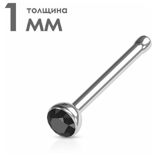 Пирсинг в нос Spikes, черный