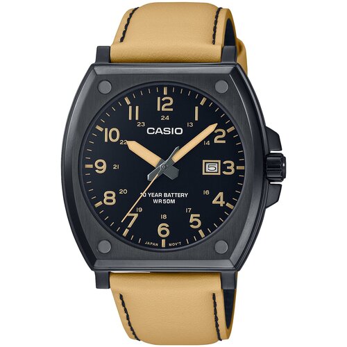 Наручные часы CASIO Standard MTP-E715L-5A, черный, бежевый