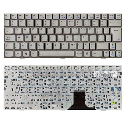 Клавиатура для ноутбука Asus U1F, русская, серебристая