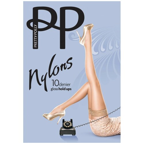 Чулки Pretty Polly, 10 den, размер 3, черный