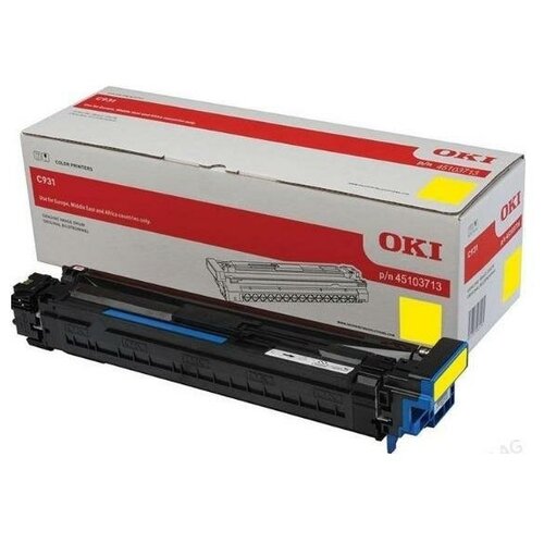 Фотобарабан OKI 45103713 тонер toner для лазерного принтера, цветной туба чернила принт краска заправка мфу Cartridge порошок yellow желтый