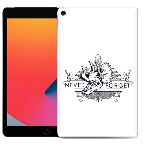 Чехол задняя-панель-накладка-бампер MyPads логотип носорога никогда не забуду для iPad mini 5 7.9 (2019)-A2133/A2124/A2126/A2125 противоударный