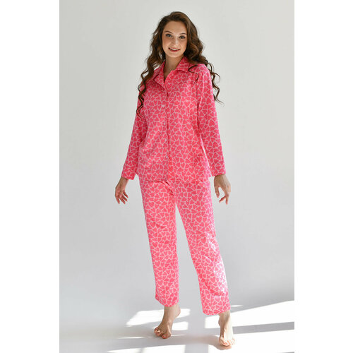 Пижама  Оптима Трикотаж, размер 50, розовый