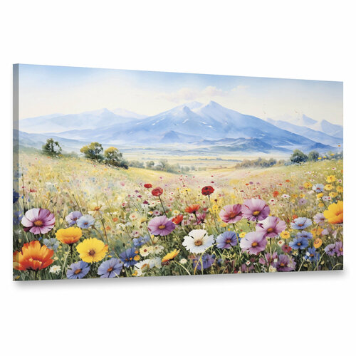 Интерьерная картина 100х60 "Цветочные пейзажи"