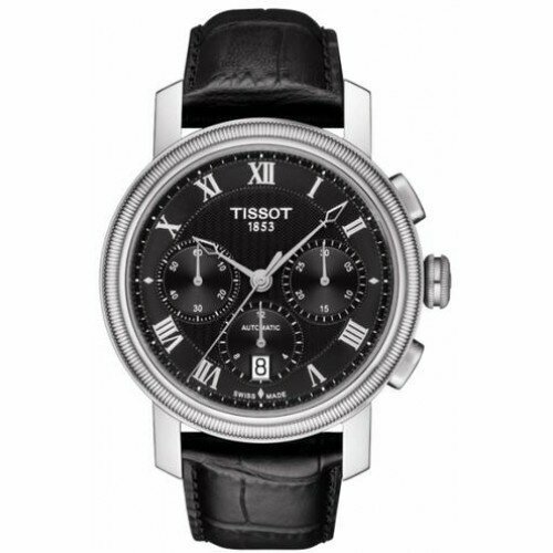 Наручные часы TISSOT, серебряный, черный