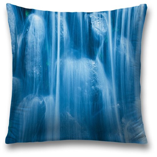 Наволочка декоративная на молнии, чехол на подушку JoyArty "Сплошной водопад" 45х45 см