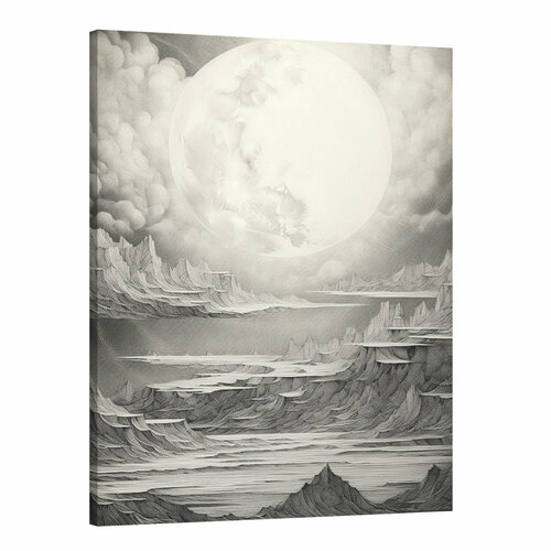 Интерьерная картина 50х70 "Лунная мозаика"