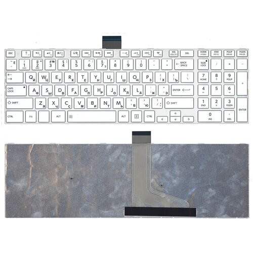 Клавиатура для ноутбука Toshiba L50D-A L70-A S50-A белая