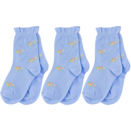 Носки PARA socks 3 пары, размер 14, голубой