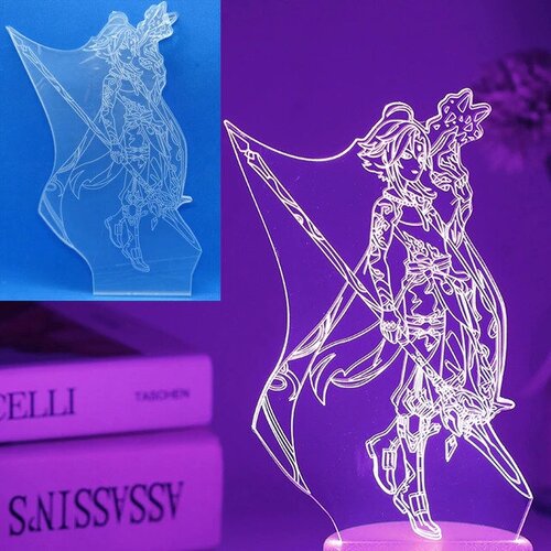 Акриловая фигурка с изображением Сяо "Genshin Impact" для 3D светильника