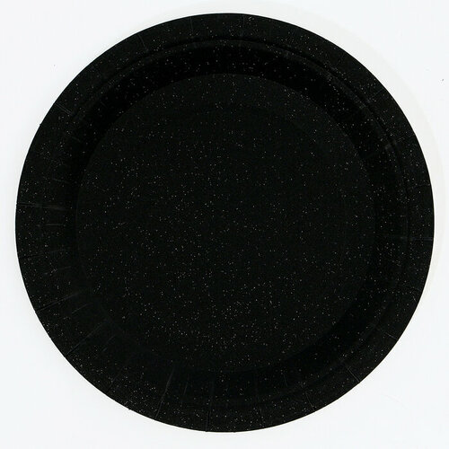 Тарелки бумажные, 6 шт, цвет черный (комплект из 9 шт)