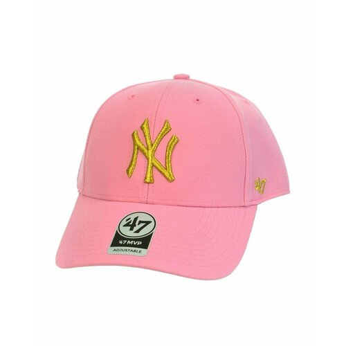 Бейсболка '47 Brand Бейсболка 47 Brand MVP SNAPBACK METALLIC New York Yankees B-MTLCS17WBP-RS Rose, размер OS, розовый