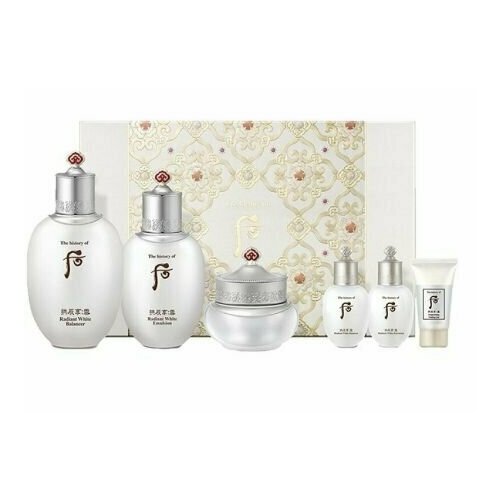 The History of Whoo Набор уходовой косметики "WHOO GONGJINHYANG SEOL WHITENING 3 PIECES SET", осветляющий.