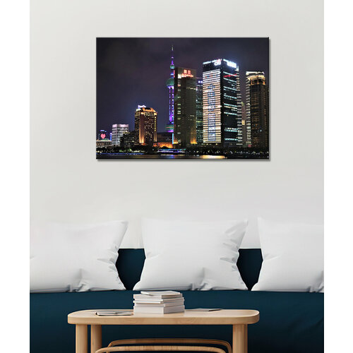 Картина/Картина на холсте для интерьера/Картина на стену/Картина для кухни/ - Китай небоскребы 9 20х30