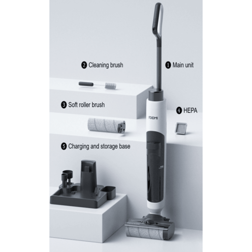 Roidmi XDJ07RM Пылесос ROIDMI Smart Cordless Wet Dry Vacuum Cleaner NEO Black+White