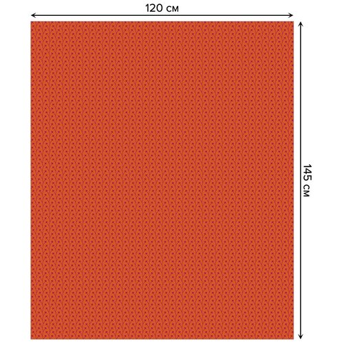 Скатерть прямоугольная JoyArty "Оранжевая монотонность" из сатена, 120x145 см