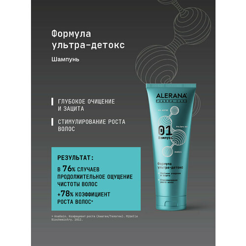 Шампунь Alerana Pharma Care ультра-детокс, 260 мл