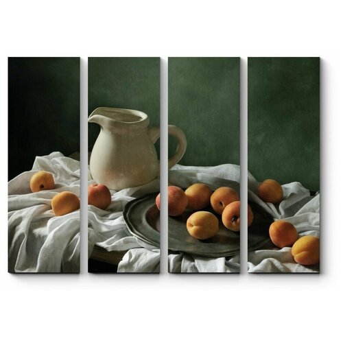 Модульная картина Натюрморт с сочными абрикосами 90x68