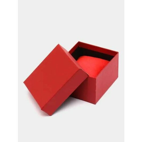 Коробка подарочная для часов и браслетов с подушечки 8*8см Красная