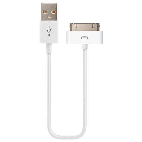 Кабель OLMIO USB 2.0 - 30pin iPhone/iPod/iPad (USB & Charge), 1 м, белый