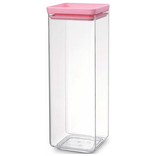 Контейнер прямоугольный для хранения сыпучих продуктов "Brabantia", 2,5 л (розовый)