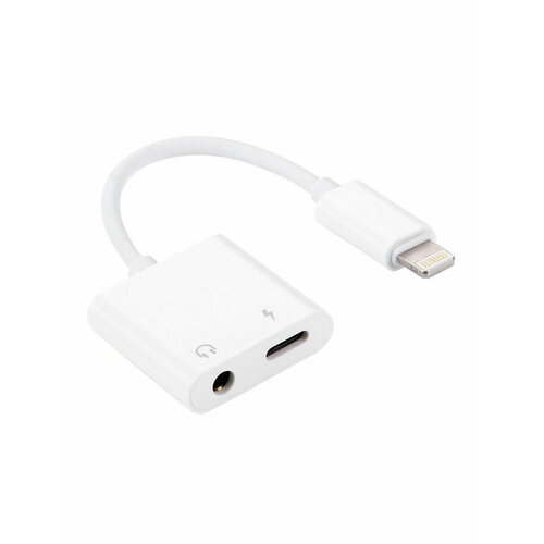 Разветвитель MH030 2в1 Lightning в Jack 3.5mm (по BLUETOOTH) наушники + зарядка, для iPhone / iPad