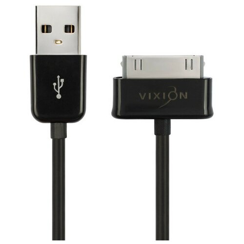 Кабель USB VIXION (J5) для Samsung Galaxy TAB 30 pin (1м) (черный)
