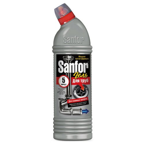 "SANFOR" средство для прочистки канализационных труб, 750 * 3шт