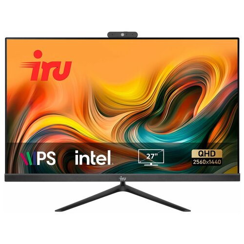 Моноблок iRU Office 27IH5P2K, 27", Intel Core i5 11400, 8ГБ, 512ГБ SSD, Intel UHD Graphics 730, Free DOS, черный [1865025]