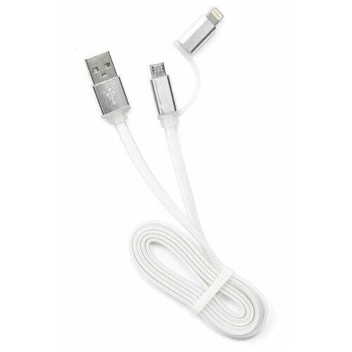 Аксессуар Gembird Cablexpert USB AM/microBM 5P to iPhone Lightning 1m White CC-mAPUSB2w1m