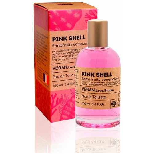 Туалетная вода женская Vegan Love Studio Pink Shell, 100мл