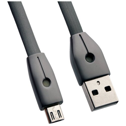Кабель Remax Knight USB - microUSB (RC-043m), 1 м, черный