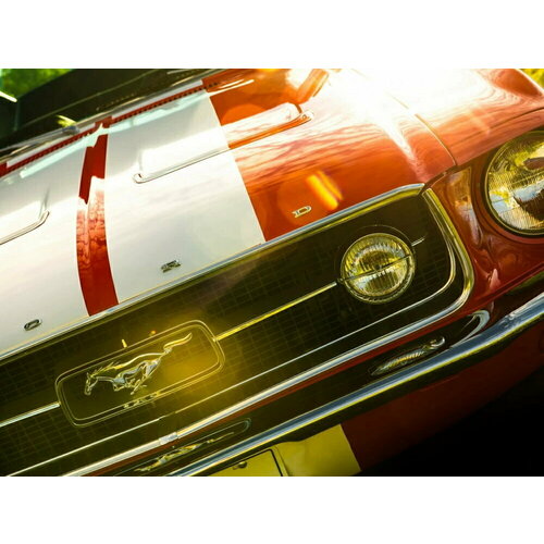 Плакат, постер на бумаге Ford Mustang/Форд Мустанг/авто/автомобиль/машина. Размер 21 х 30 см