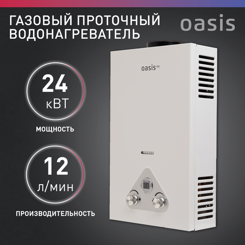 Газовый проточный водонагреватель (колонка) Oasis Eco W-24 кВт