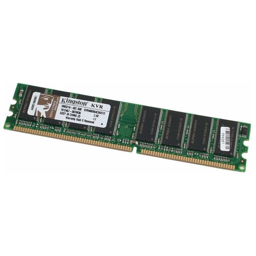 Оперативная память Kingston 524.288 МБ DDR 400 МГц DIMM CL3 KVR400X64C3A/512