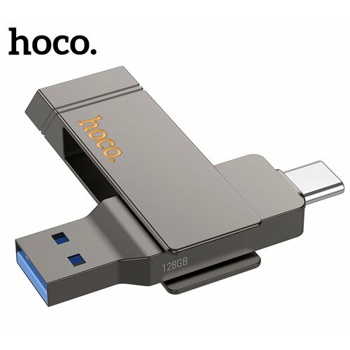 USB 3.2 - USB-C Флеш-накопитель HOCO UD15 128 ГБ серый