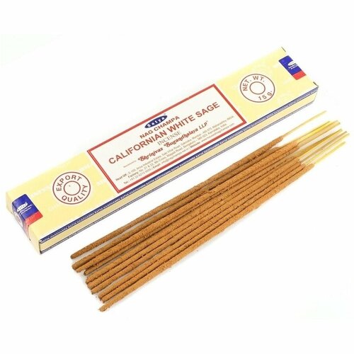 Благовония Белый шалфей Satya Nag Champa Californian White Sage 15 г