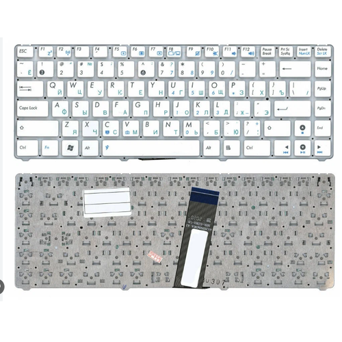 Клавиатура для ноутбука Asus Eee PC 1225 1225B 1225C 1225CEEPC 1225EPC 1225BEPC 1225CEPC 1225CE U24 U24e (белая)