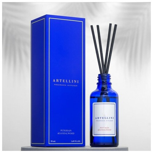 Диффузор ароматический "ARTELLINI", 50 мл, PETIGRAIN&SANDALWOOD