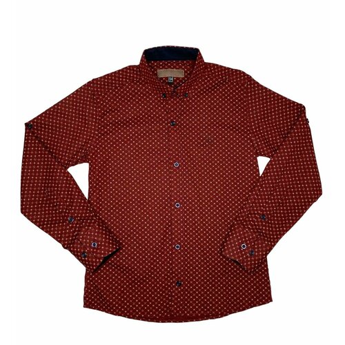 Рубашка MEWEI, размер 152, бордовый