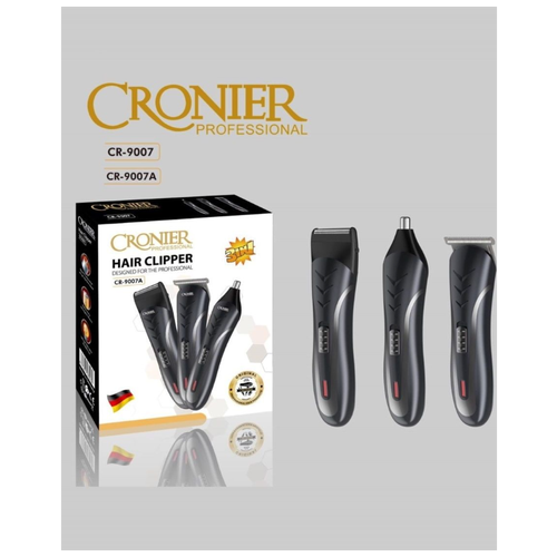 Машинка для стрижки CRONIER CR-9007 / Триммер для стрижки , черный
