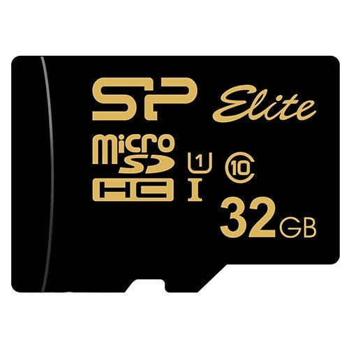 Карта памяти Silicon Power microSDHC 32 ГБ, UHS-I U1, R 85 МБ/с, адаптер на SD