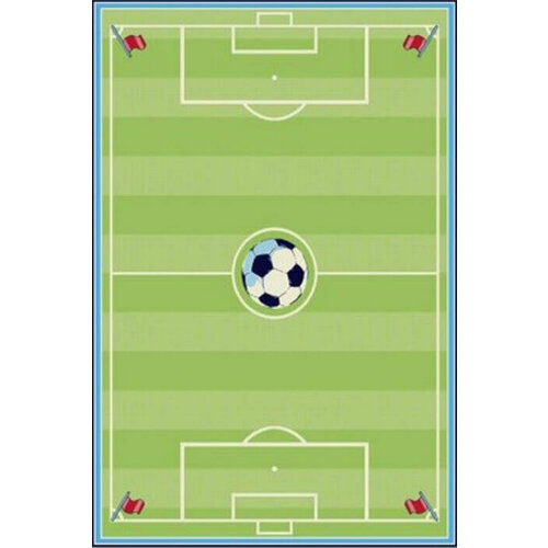 Детский развивающий ковер PTT Sorona Футбол Soccer Детский коврик 1.35 x 2 м.