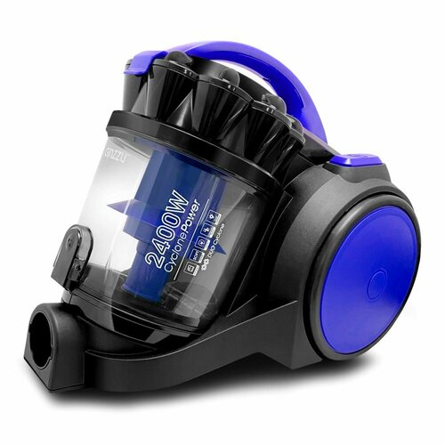 Ginzzu Пылесосы, отпариватели VS435 Пылесос, 2400 Вт, циклонный фильтр, черный синий