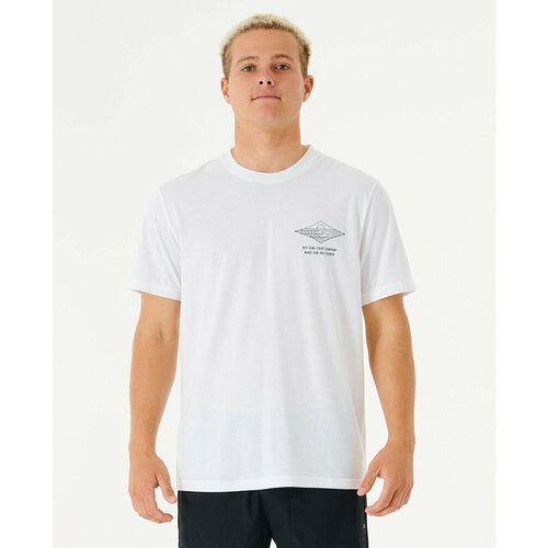 Футболка RIP CURL, размер XL, белый, голубой