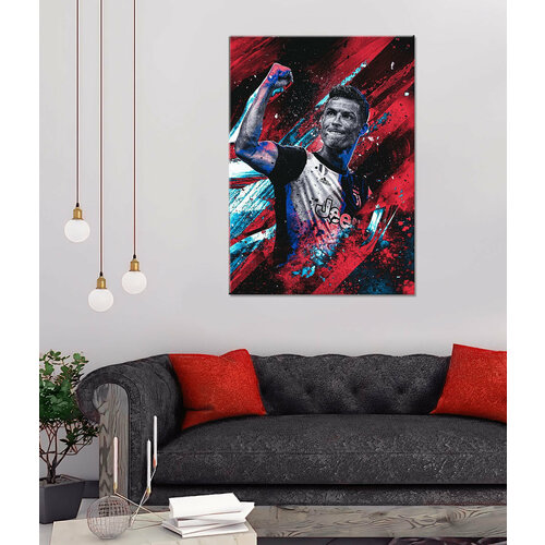 Картина/Картина на холсте/Картина на холсте для интерьера/Картина на стену/Картина для дома/ Криштиану Роналду (2) - Cristiano Ronaldo (2) 30х40