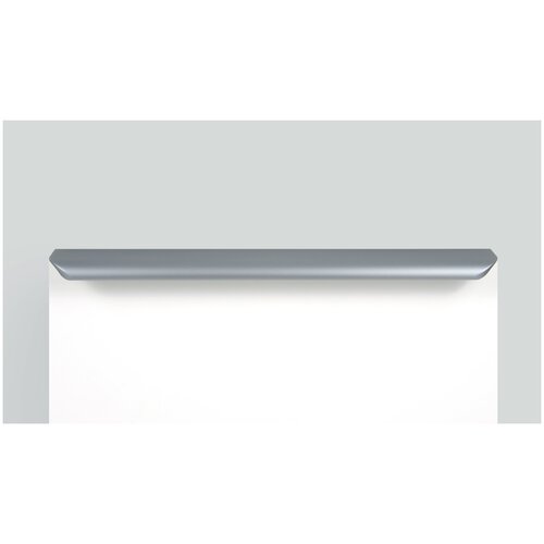 Мебельная ручка торцевая MONTE, длина - 397 мм, установочный размер - 320 мм, цвет - Серый, алюминий, RT110GR
