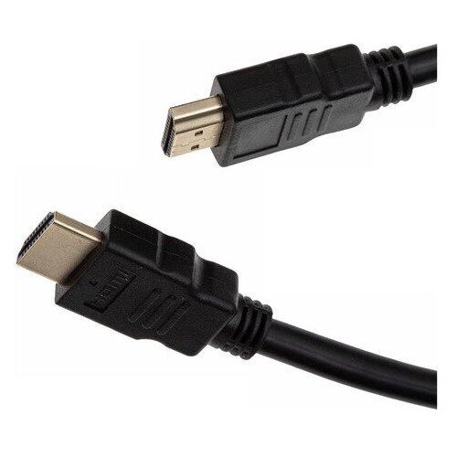 Кабель аудио-видео Cactus CS-HDMI.1.4-1, HDMI (m) - HDMI (m) , ver 1.4, 1м, GOLD, черный