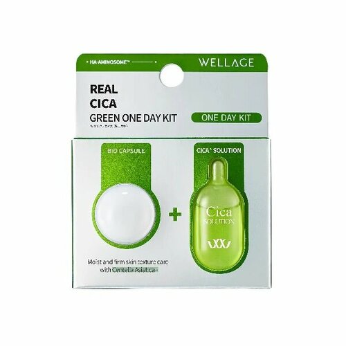 Успокаивающая сыворотка для лица Real Ha Cica Calming One Day Kit