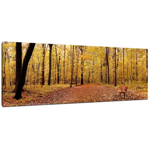 Картина Уютная стена "Осенний лес" 180х60 см